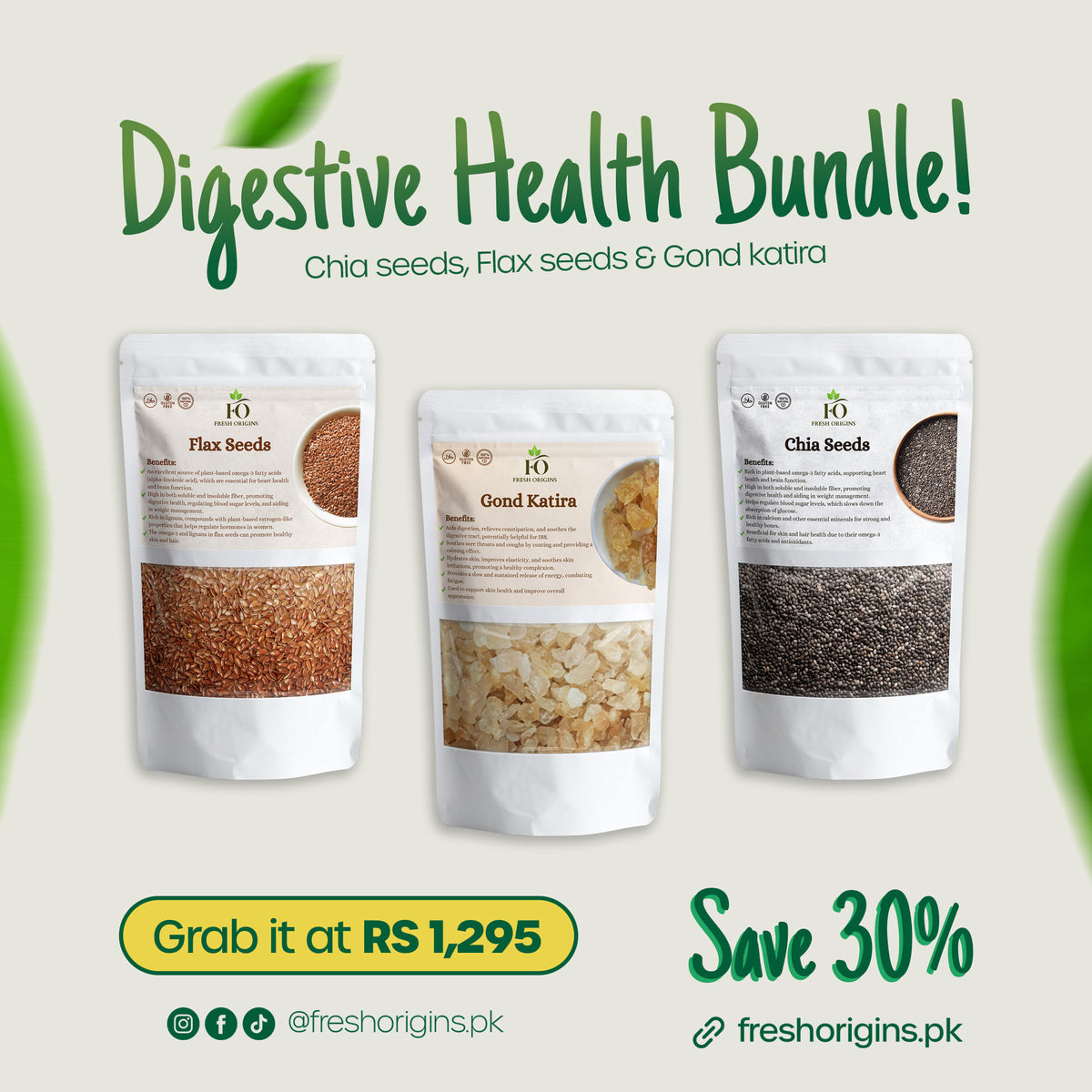 Digestive Health Bundle – Gut-Friendly Seeds for Natural Relief – Fresh ...
